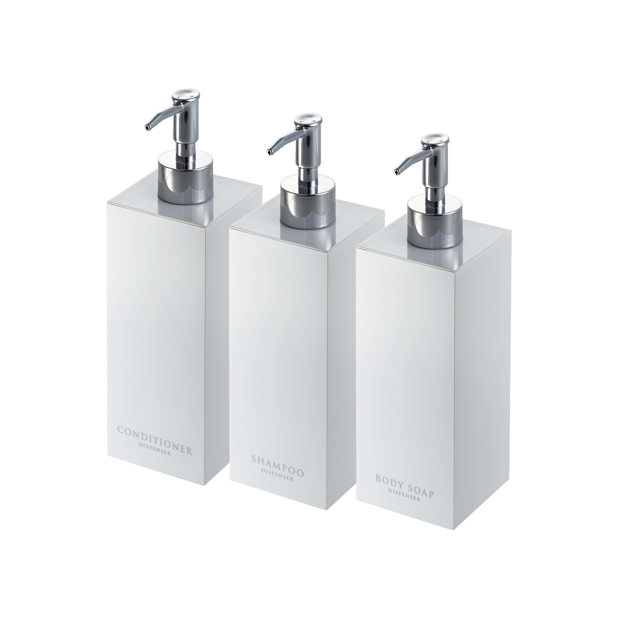 Square Dispenser Bundle - Shampoo, Conditioner, and Body Soap ...