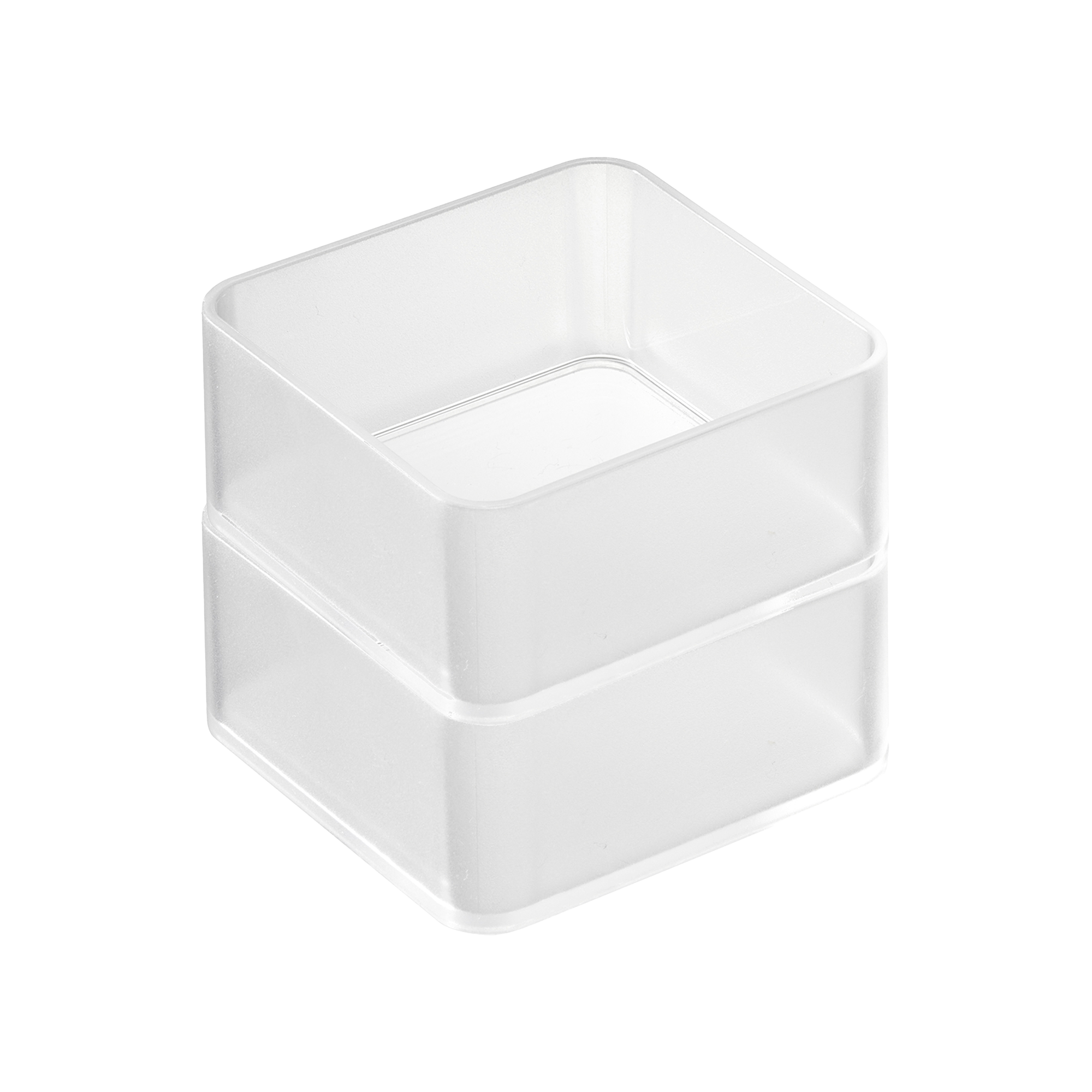 Stackable Clear Organizers [Set of 2] - Four Sizes - PS Resin ...