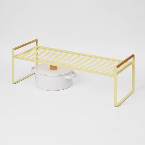 Countertop Wire Shelf - Steel + Wood - Yamazaki Home