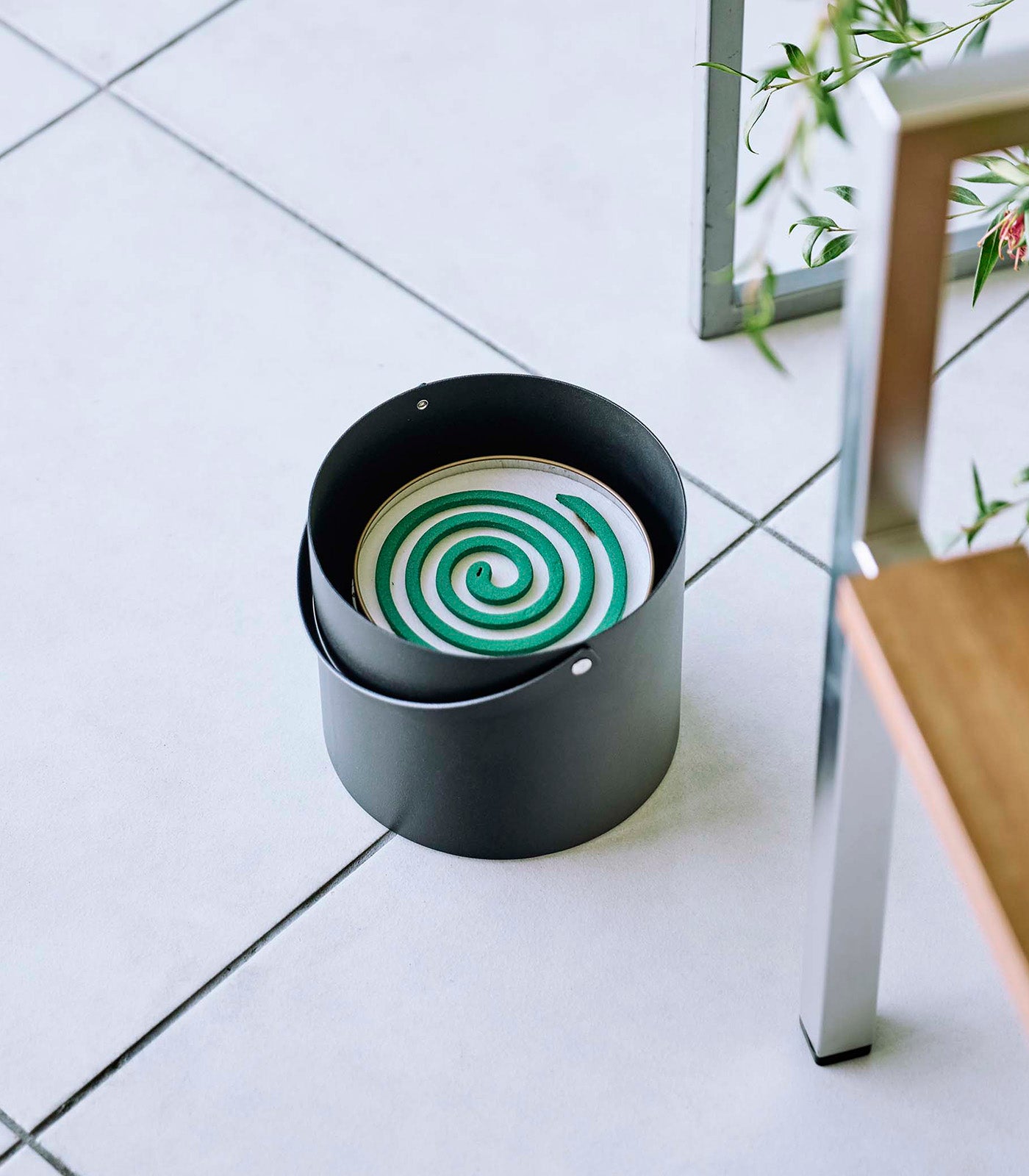 Mosquito Repellant Coil Holder or Storage Case - Steel - Yamazaki Home