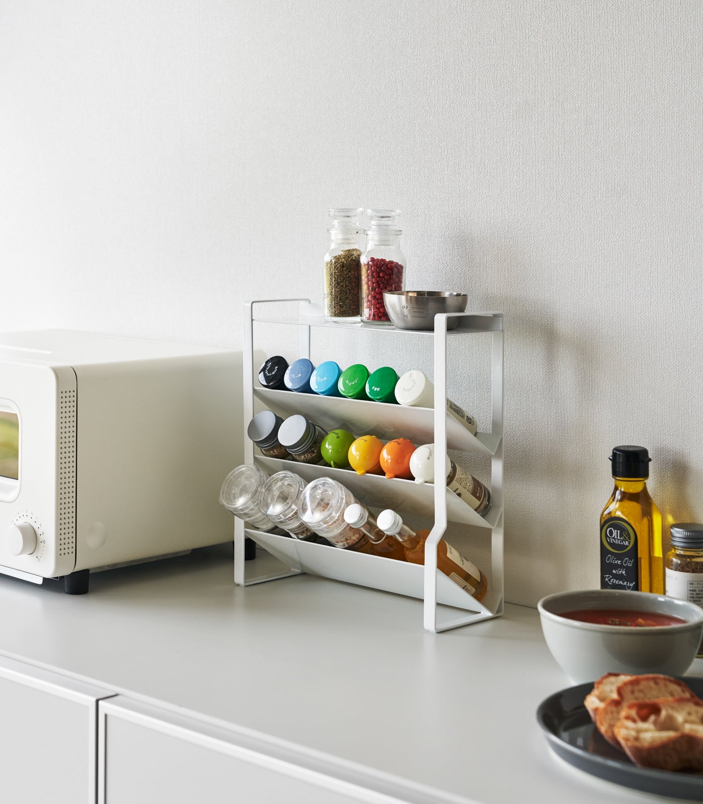 Four-Tier Slim Spice Rack - Steel - Yamazaki Home